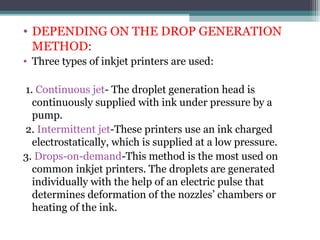 Ink jet and thermal printers | PPT