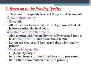 Ink jet and thermal printers | PPT