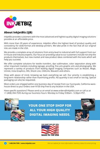Inkjetbiz Info Guide Catalog (Fall 2019 Edition) | PDF