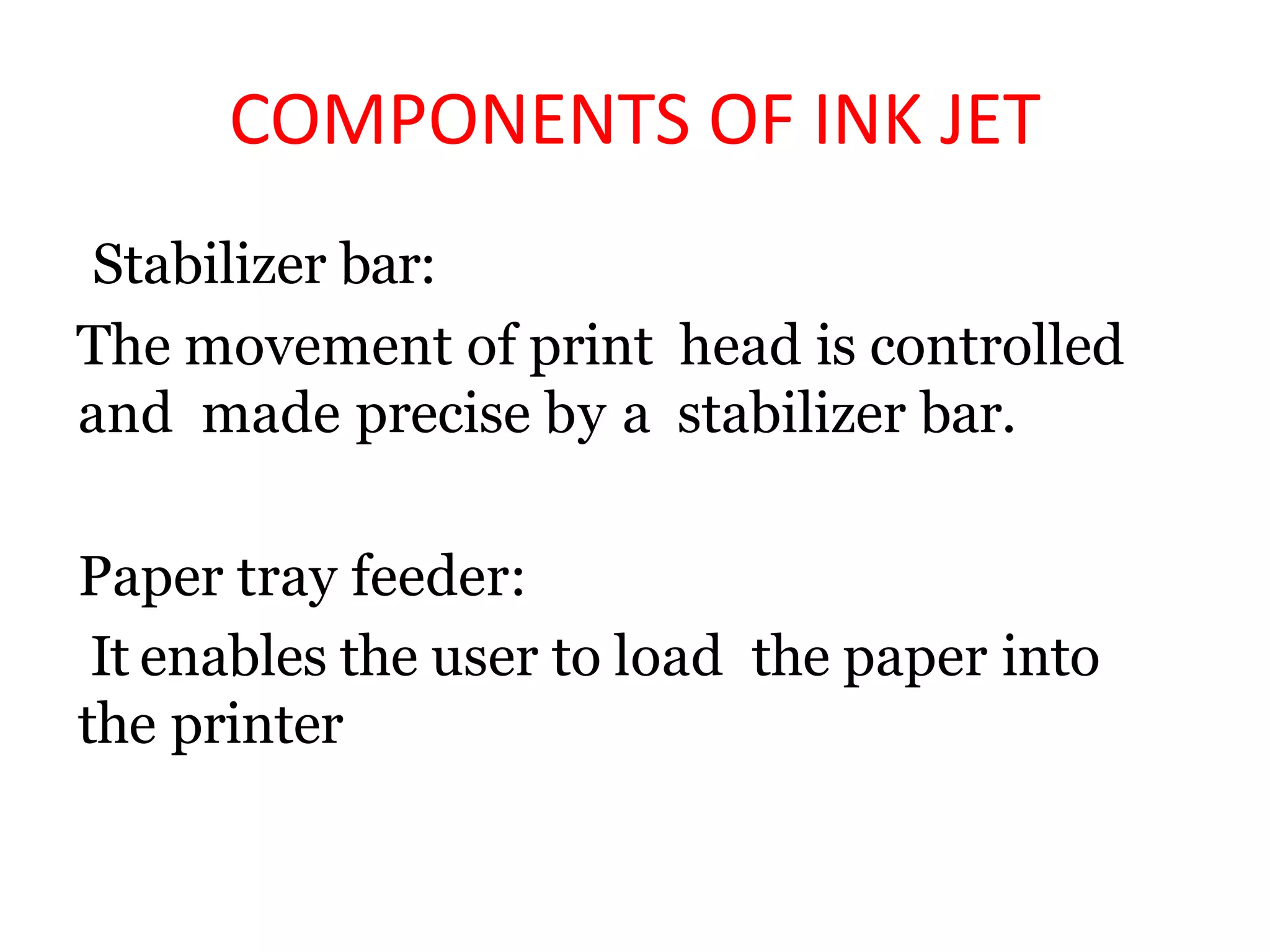 Ink jet printer | PPTX