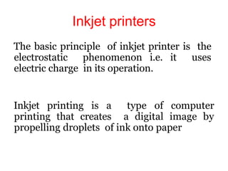 Ink jet printer | PPTX