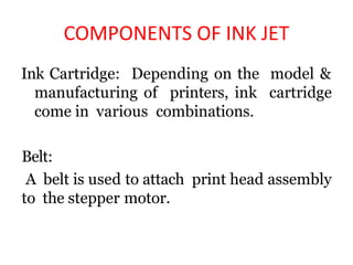 Ink jet printer | PPTX