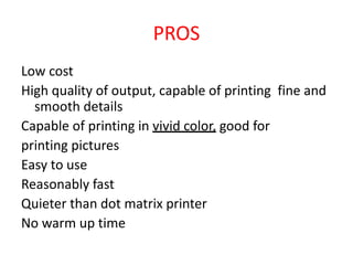 Ink jet printer | PPTX