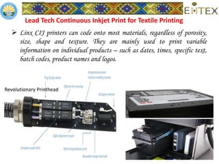 Continious Inkjet digital printing | PPTX