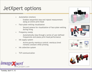 Inkjet test equipment | PDF