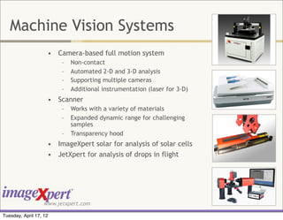 Inkjet test equipment | PDF