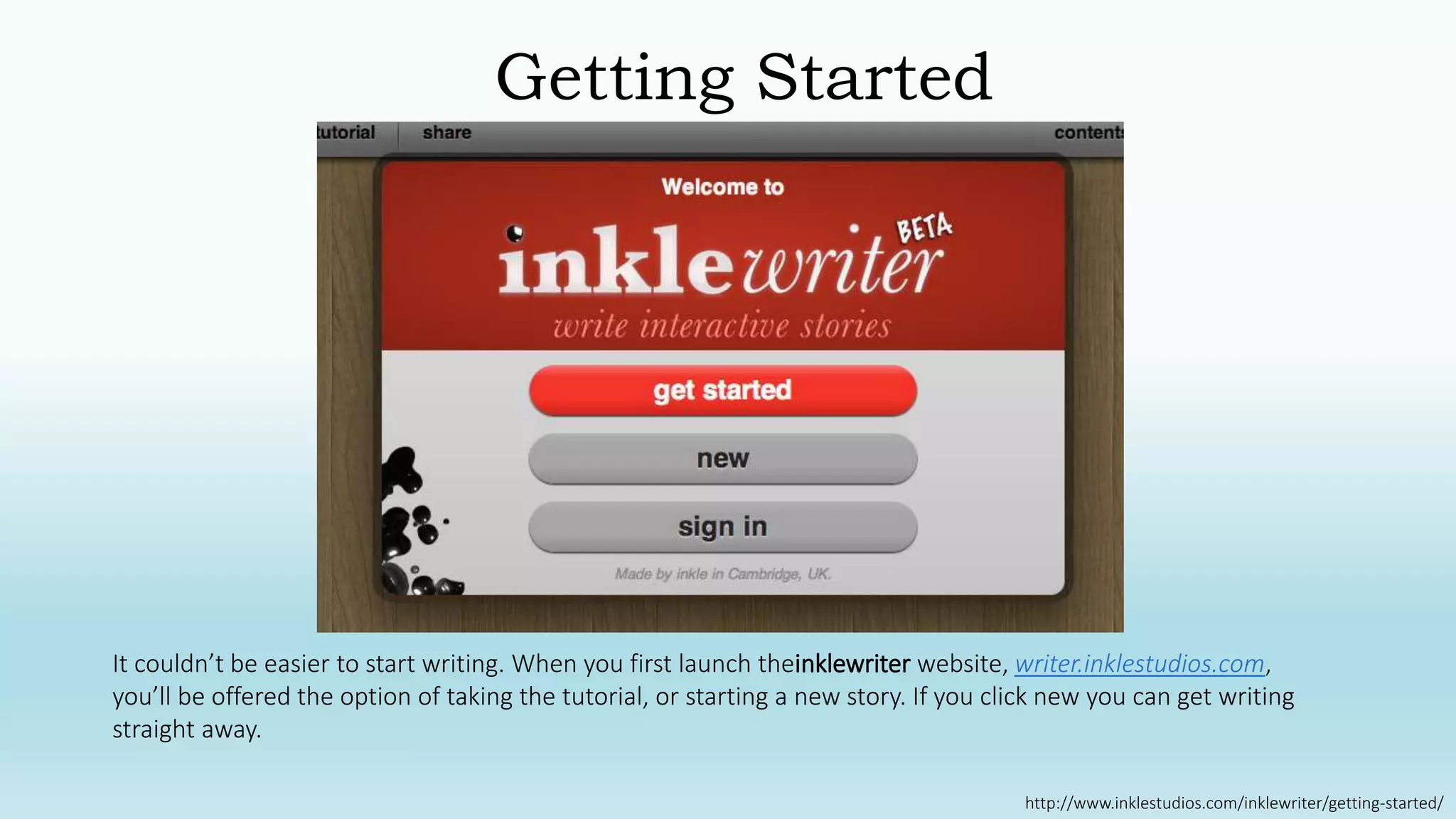 Inklewriter | PPTX