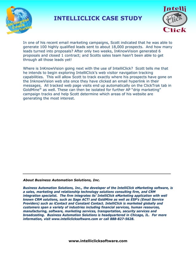 Inknowvision Case Study | PDF | Email | Internet