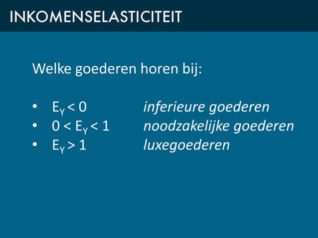 Inkomenselasticiteit | PPT