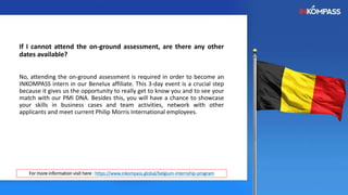 INKOMPASS BELGIUM - A Philip Morris International Internship Program | PPT
