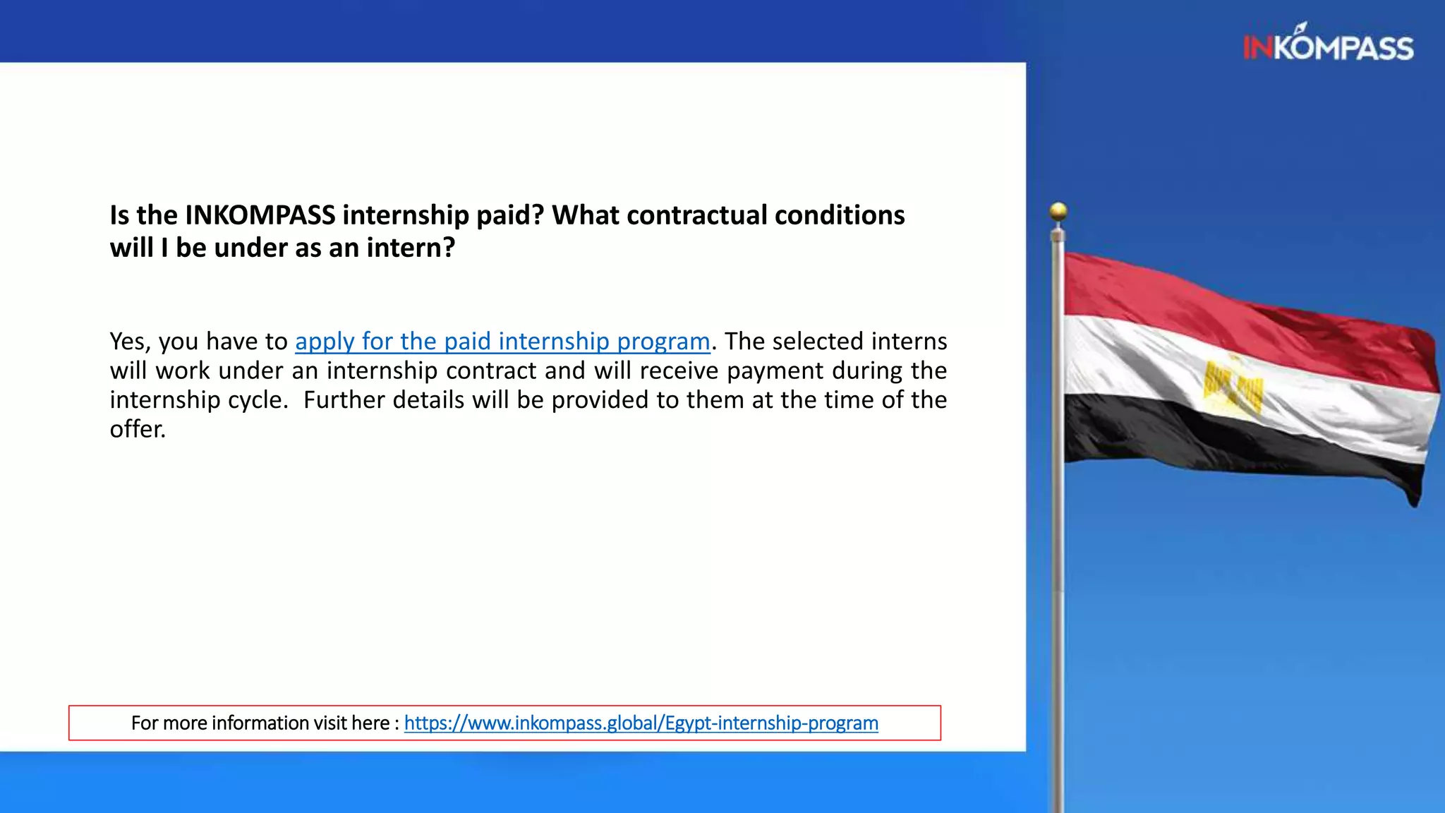 INKOMPASS EGYPT - A Philip Morris International Internship Program | PPT