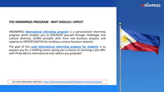INKOMPASS Philippines - A Philip Morris International Internship ...