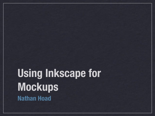 Using Inkscape for Mockups | PDF