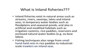 Inland-Fisheries and fishing gear presentation | PPTX