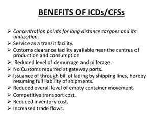 Inland container depot(icd) | PPTX