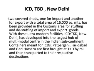 Inland container depot(icd) | PPTX