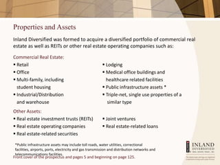 Inland Diversified Investor Presentation 8 27 09 | PPTX