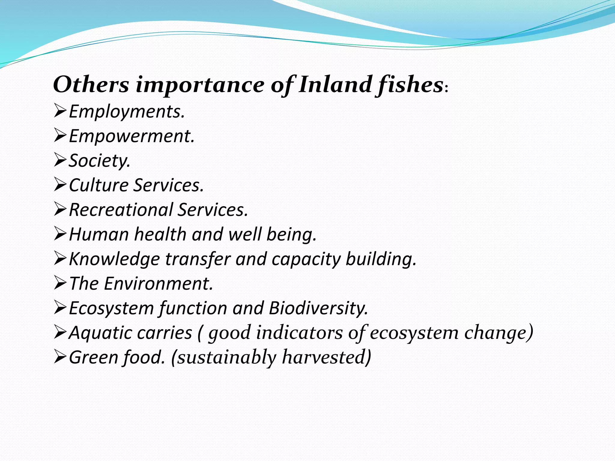Inland fishery in the worlld | PPTX