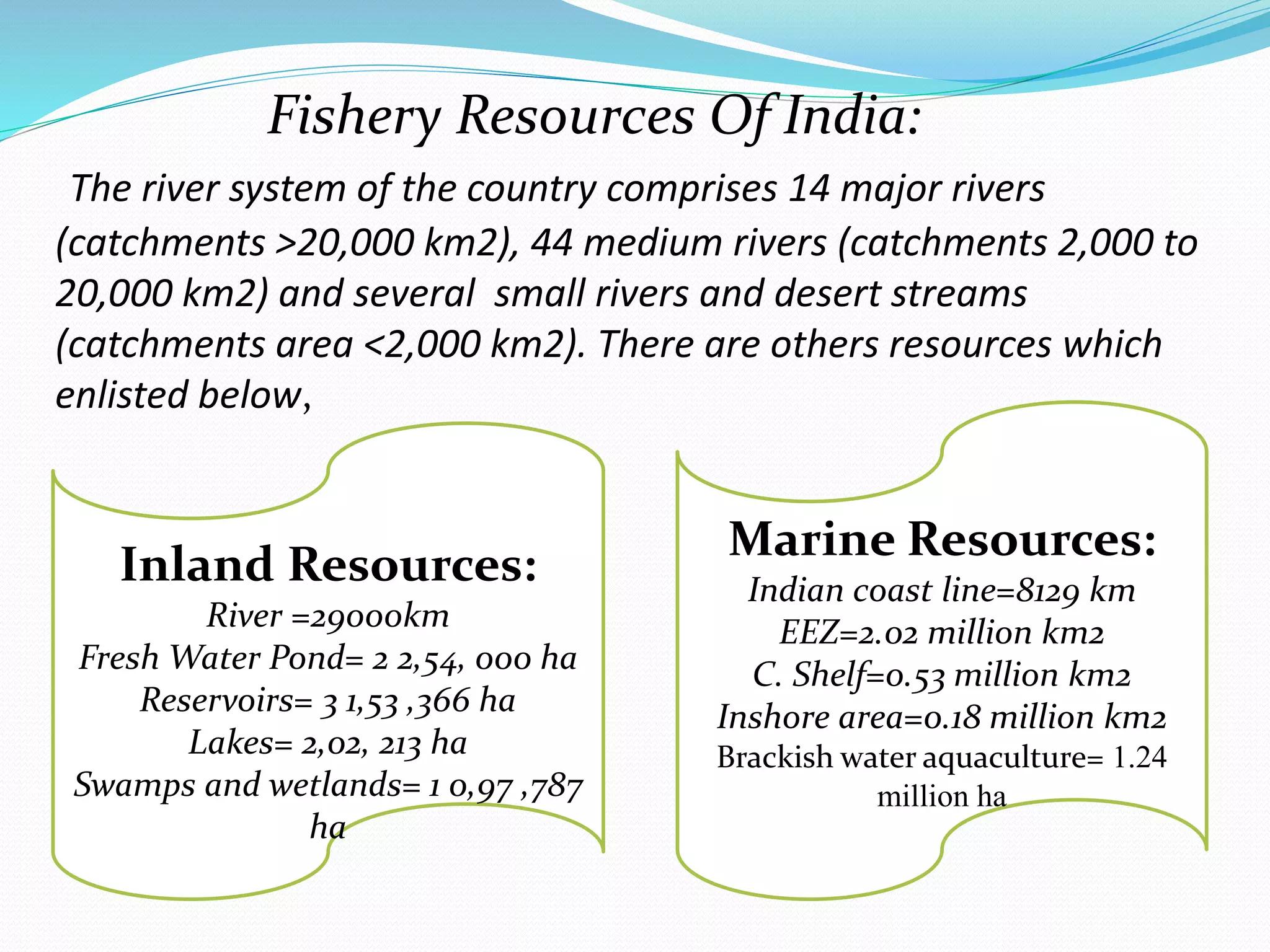 Inland fishery in the worlld | PPTX | Fish and Aquariums | Pets