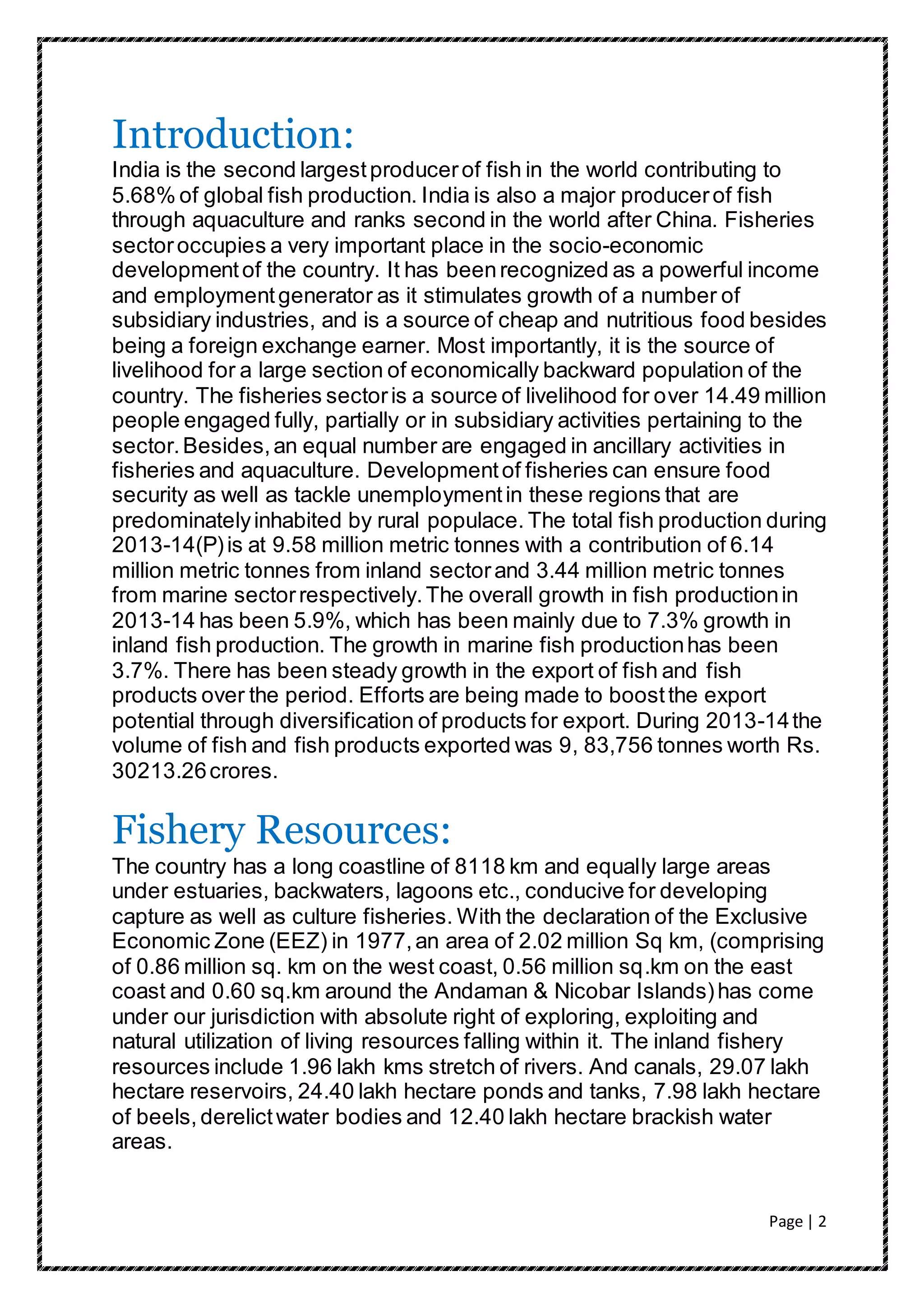 Inland fishery resources of world | DOCX