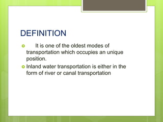 INLAND WATER TRANSPORTATION.pptx