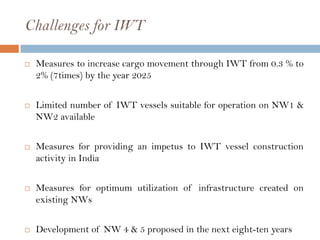 Inland water transport is the future logistics dimension | PPTX