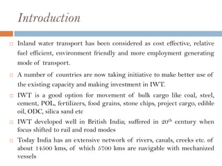 Inland water transport is the future logistics dimension | PPTX