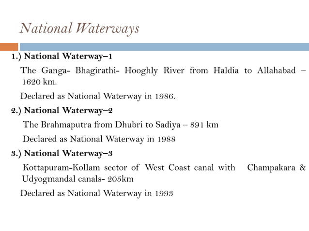 Inland water transport is the future logistics dimension | PPTX