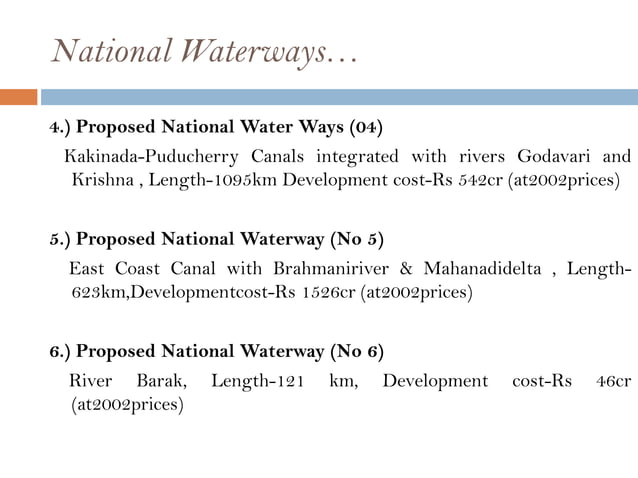 Inland water transport is the future logistics dimension | PPTX