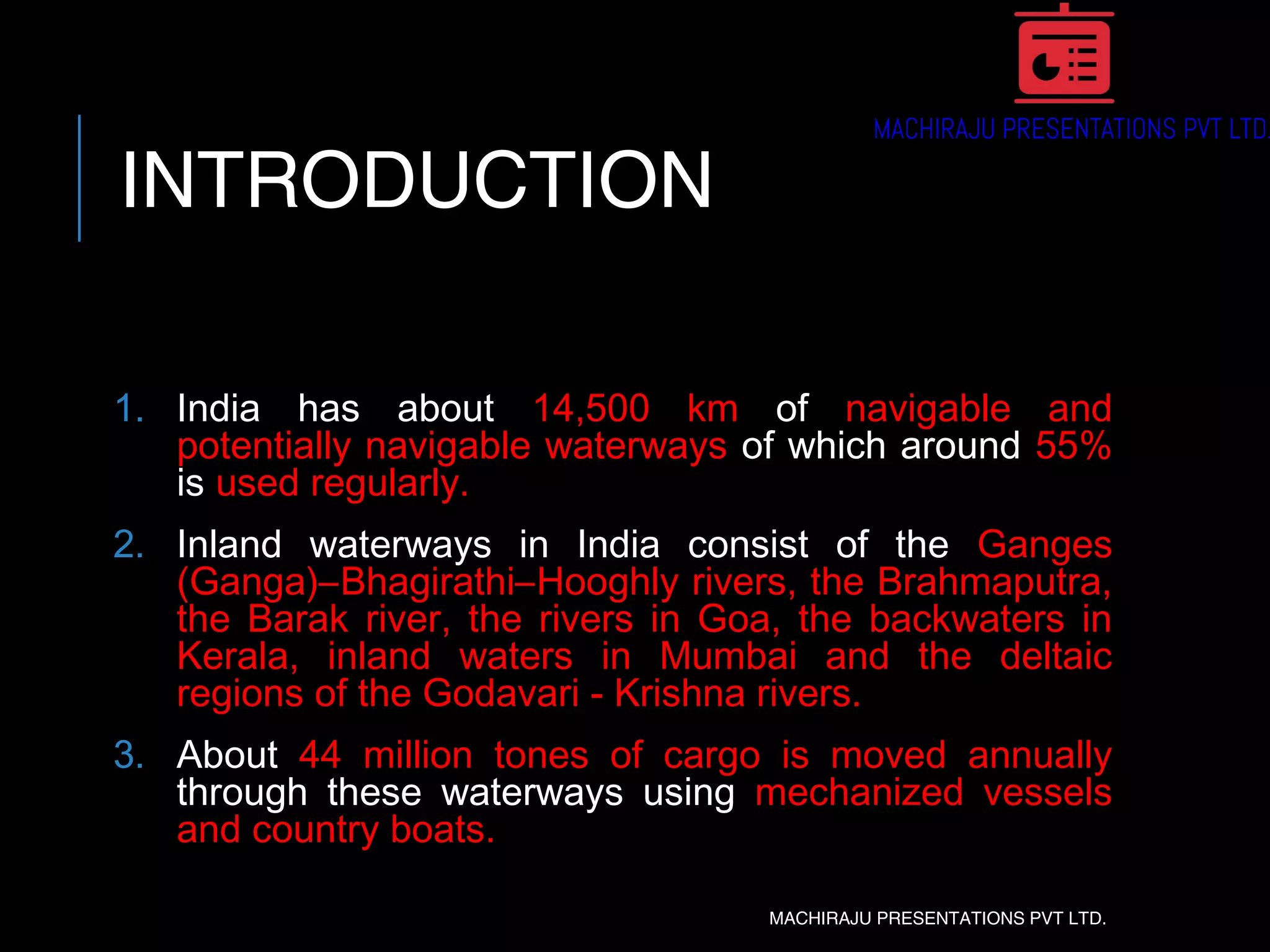 Inland waterways of india | PPT
