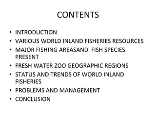 world inland capture fisheries | PPT