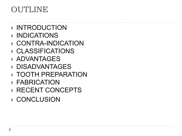 inlays and onlays.ppt | Dental Health | Diseases and Conditions