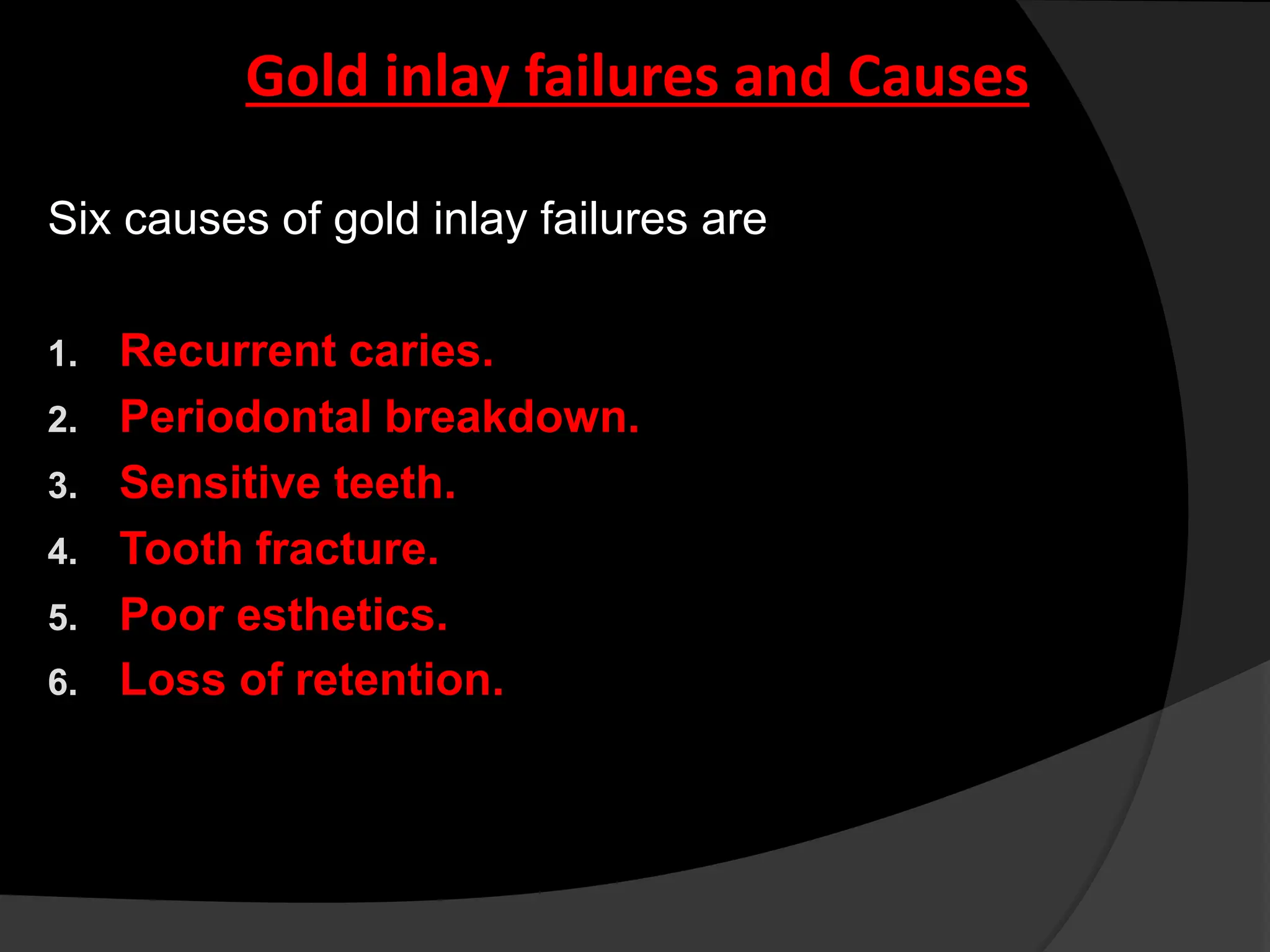 inlays and onlays, classification of inlays and onlays | PPTX