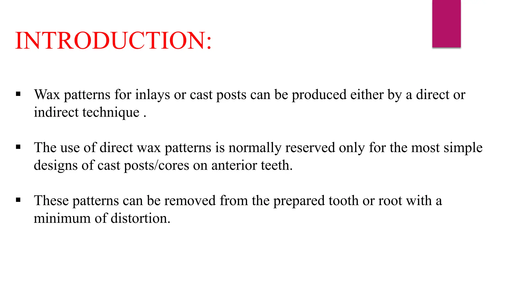 INLAY WAXES DETALED DISSCUSSION ALONG WITH ITS TYOES | PPTX