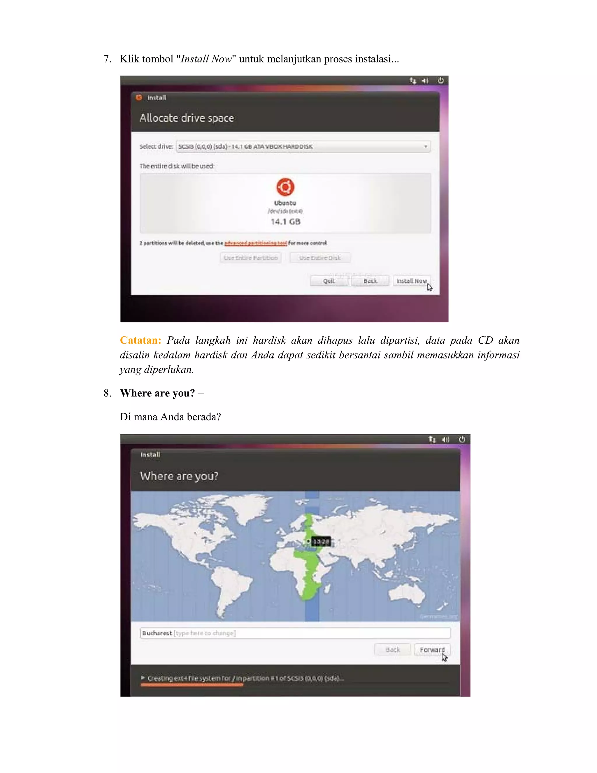 Cara instalasi-linux-ubuntu | PDF