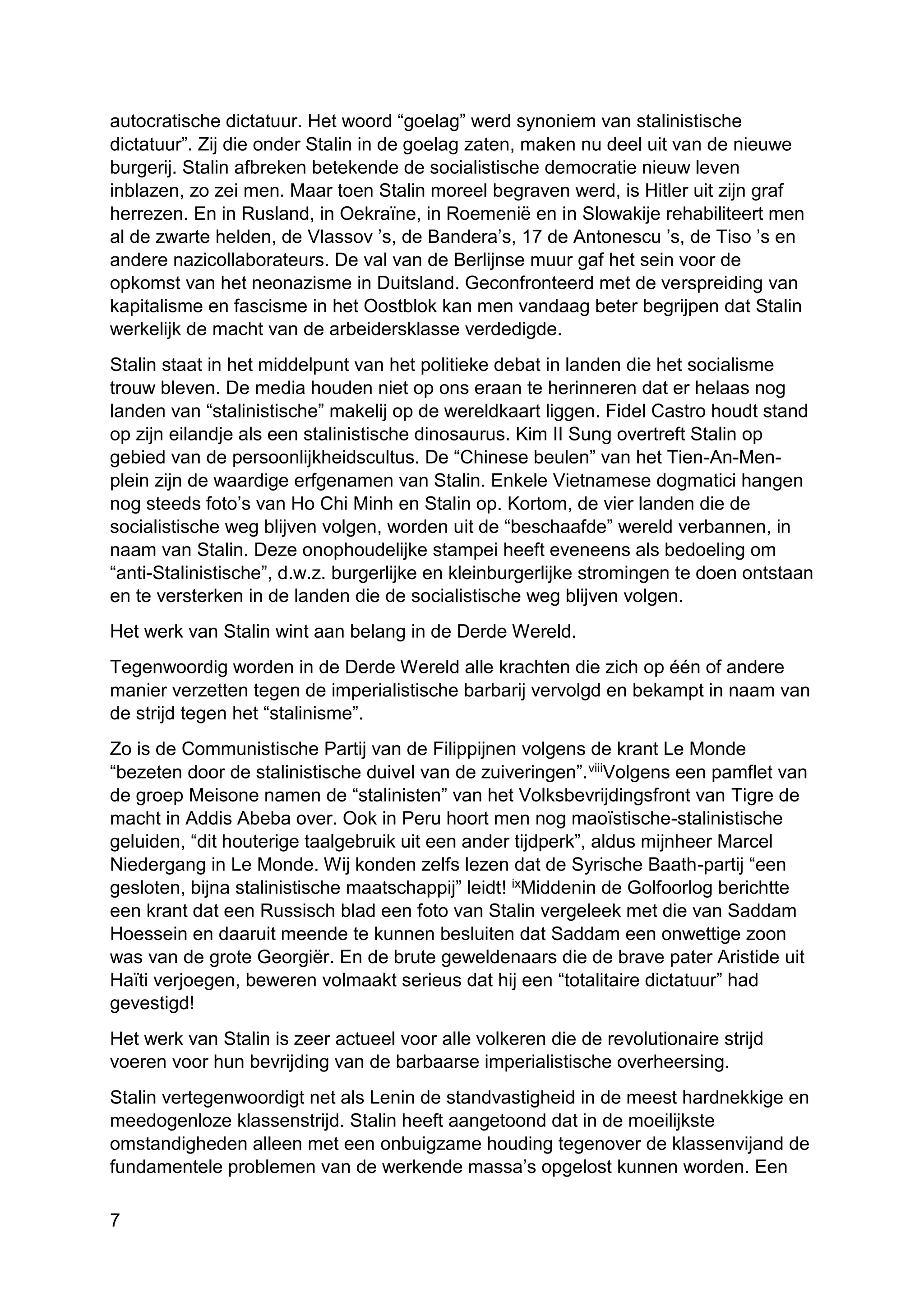 Inleiding - "Een andere kijk op Stalin", Ludo Martens | DOCX