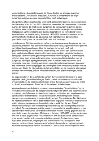 Inleiding - "Een andere kijk op Stalin", Ludo Martens | DOCX