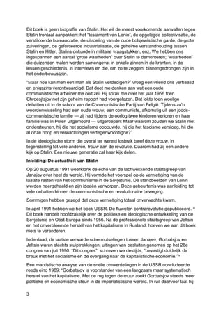 Inleiding - "Een andere kijk op Stalin", Ludo Martens | DOCX