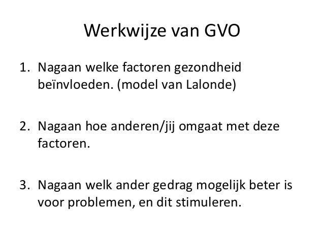 Inleiding gvo deel 2