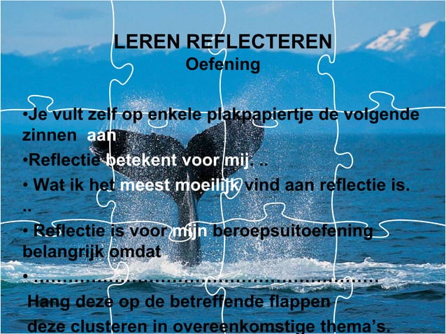 Inleiding leren reflecteren | PPT