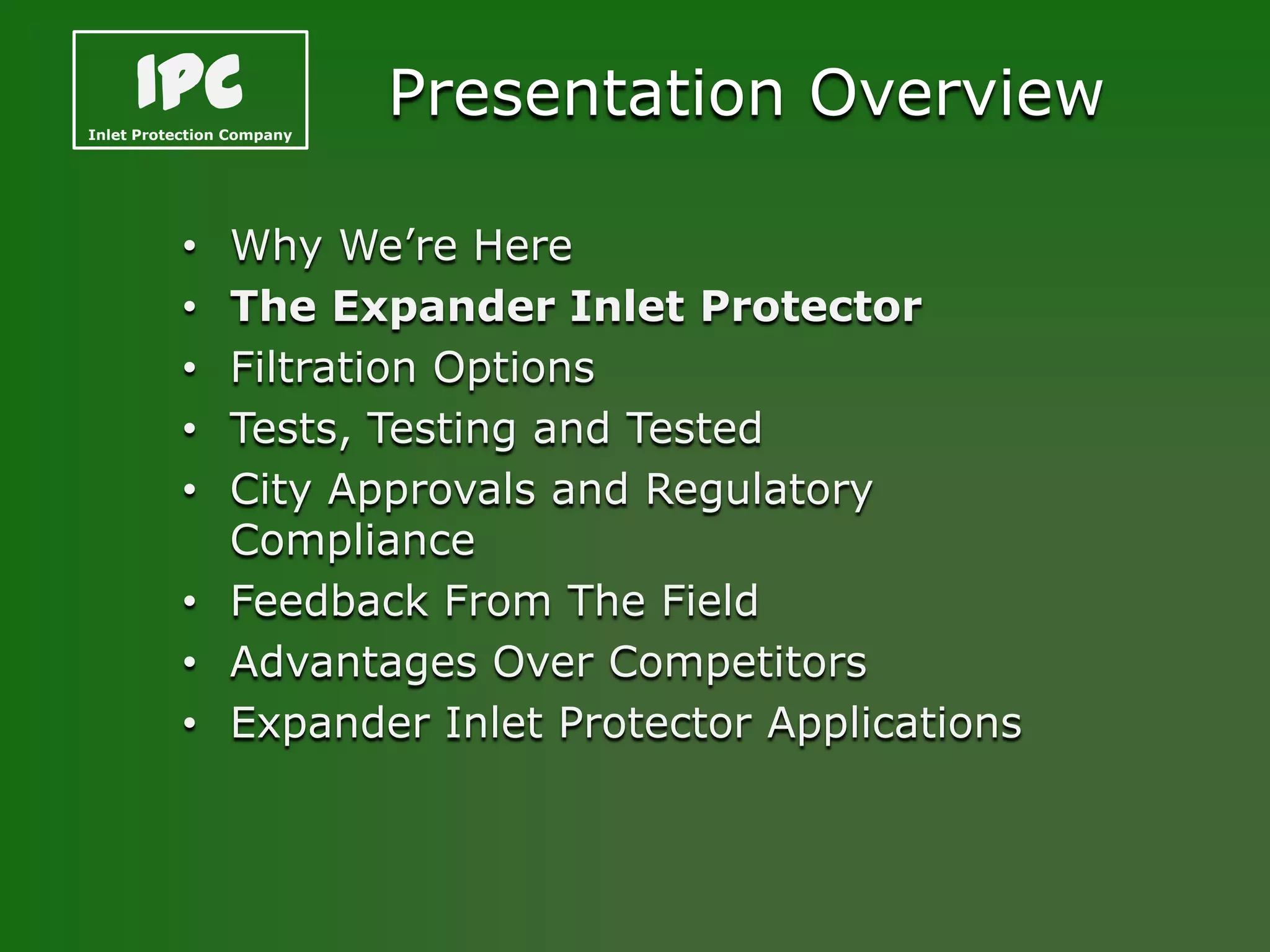 Inlet protection company | PPTX