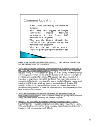 Medicare - CMS RAC Audit Presentation | PDF