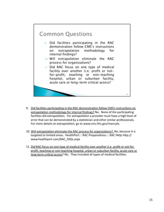 Medicare - CMS RAC Audit Presentation | PDF