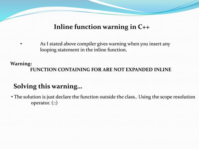 Inline function in C++ | PPTX