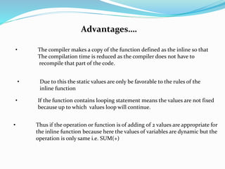 Inline Function In C++ | Ppt