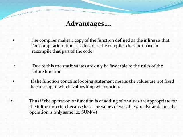 Inline function in C++