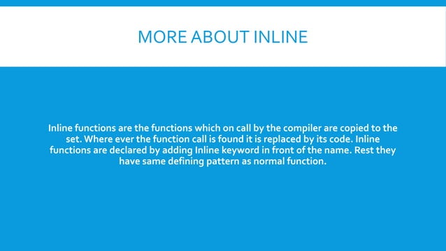 Inline and lambda function | PPT