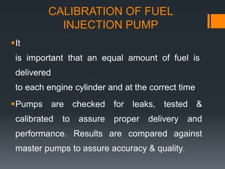 Inline fuel injuction pump | PPTX