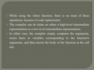 Inline function | PPTX