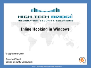 Inline Hooking in Windows | PDF